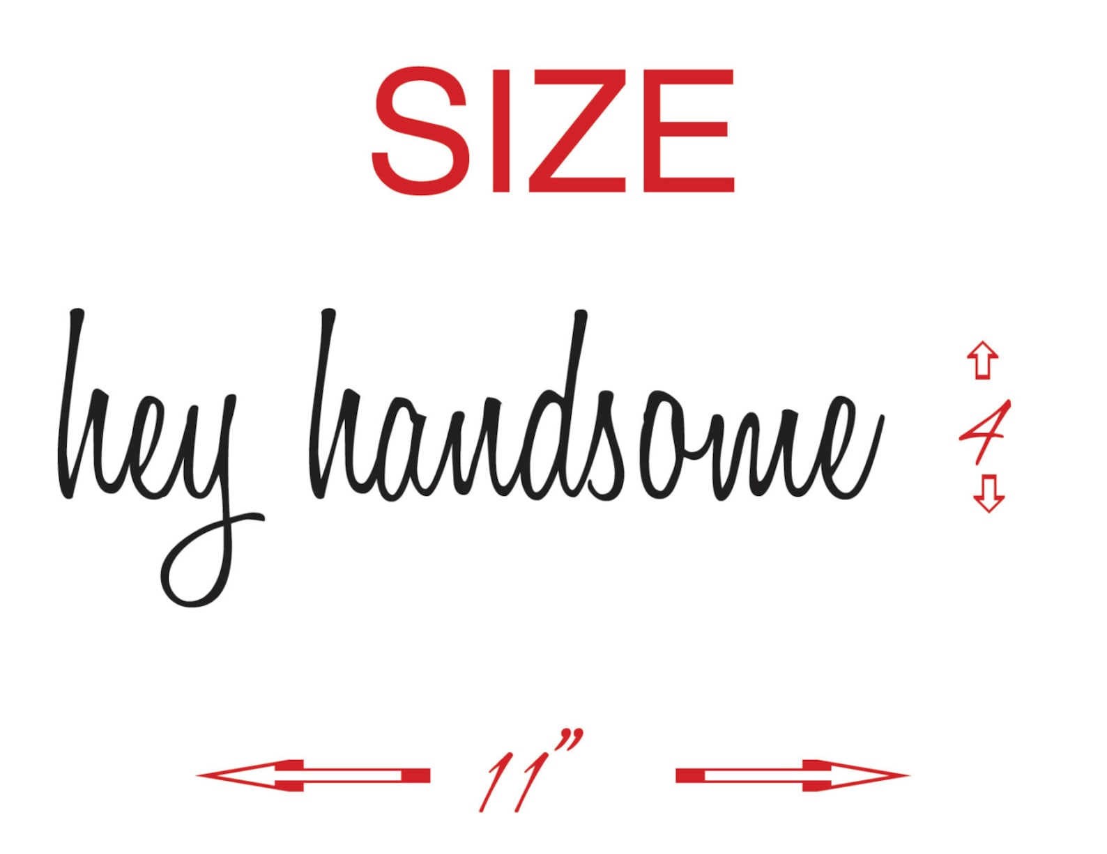 HEY HANDSOME Vinyl Wall Decal Sticker Bathroom Mirror - Etsy