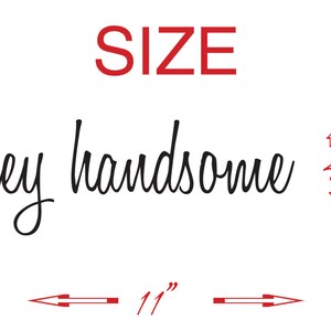 HEY HANDSOME - Vinyl Wall Decal Sticker Bathroom Mirror Inspirational ...