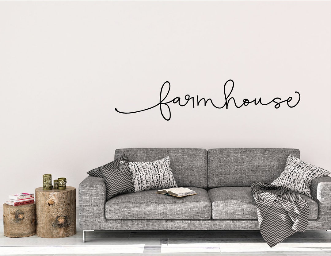 FARMHOUSE - Vinyl Wall Sticker Decal Home Farmhouse Decor FREE Shipping ...