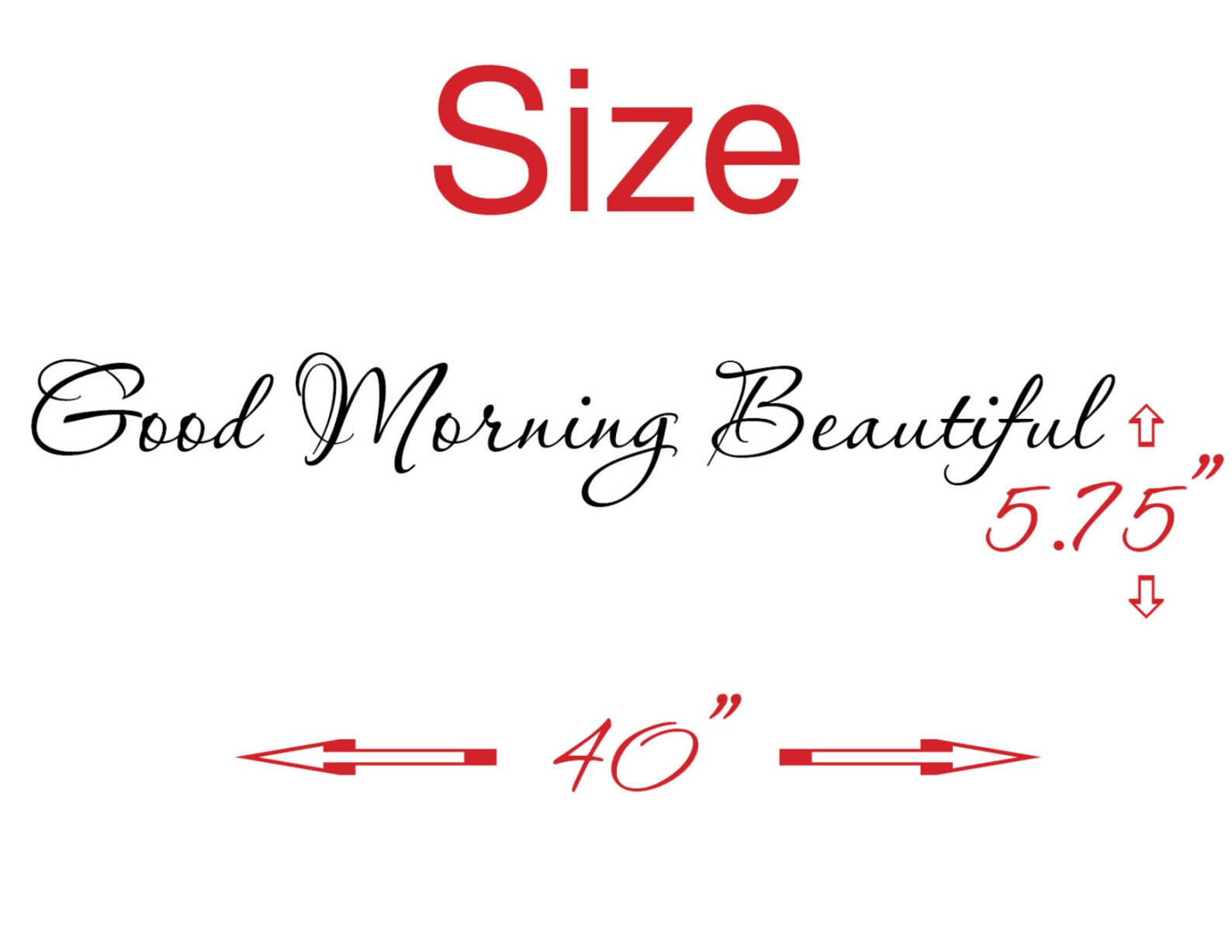 Good Morning Beautiful Vinyl Wall Decal Sticker Romantic - Etsy