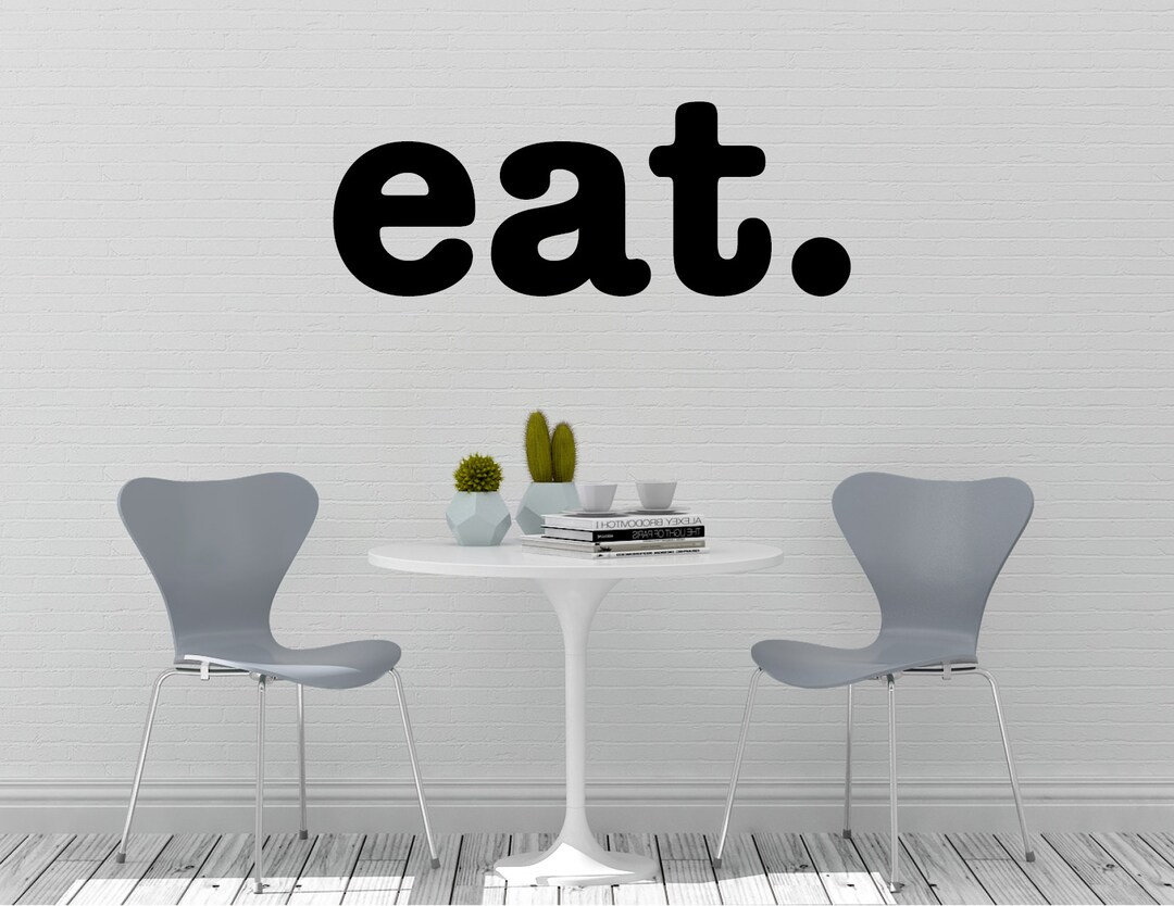 EAT. - Wall Vinyl Decal Sticker Cute Kitchen Home Decor Vintage Family ...