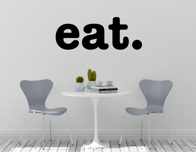 EAT. Wall Vinyl Decal Sticker Cute Kitchen Home Decor - Etsy