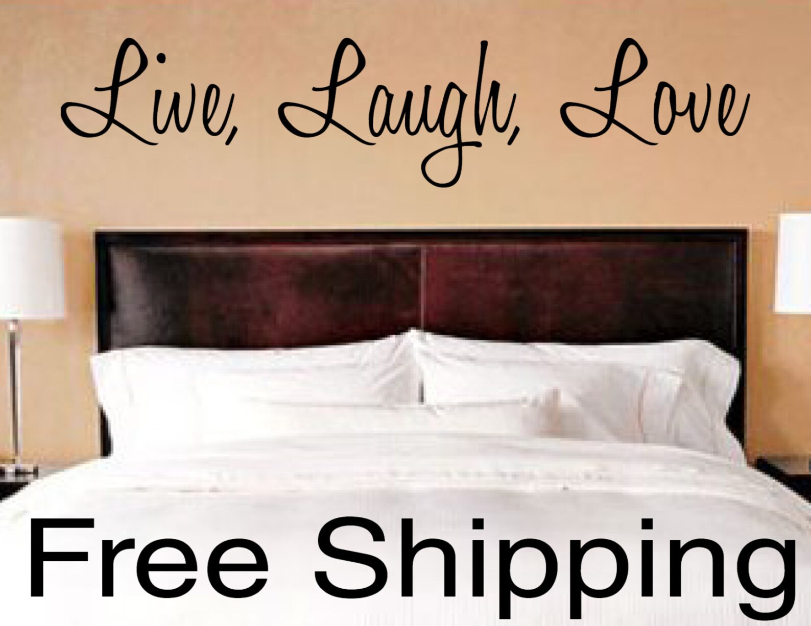 LIVE LAUGH LOVE Wall Vinyl Sticker Home Decor Art Inspirational Quotes ...