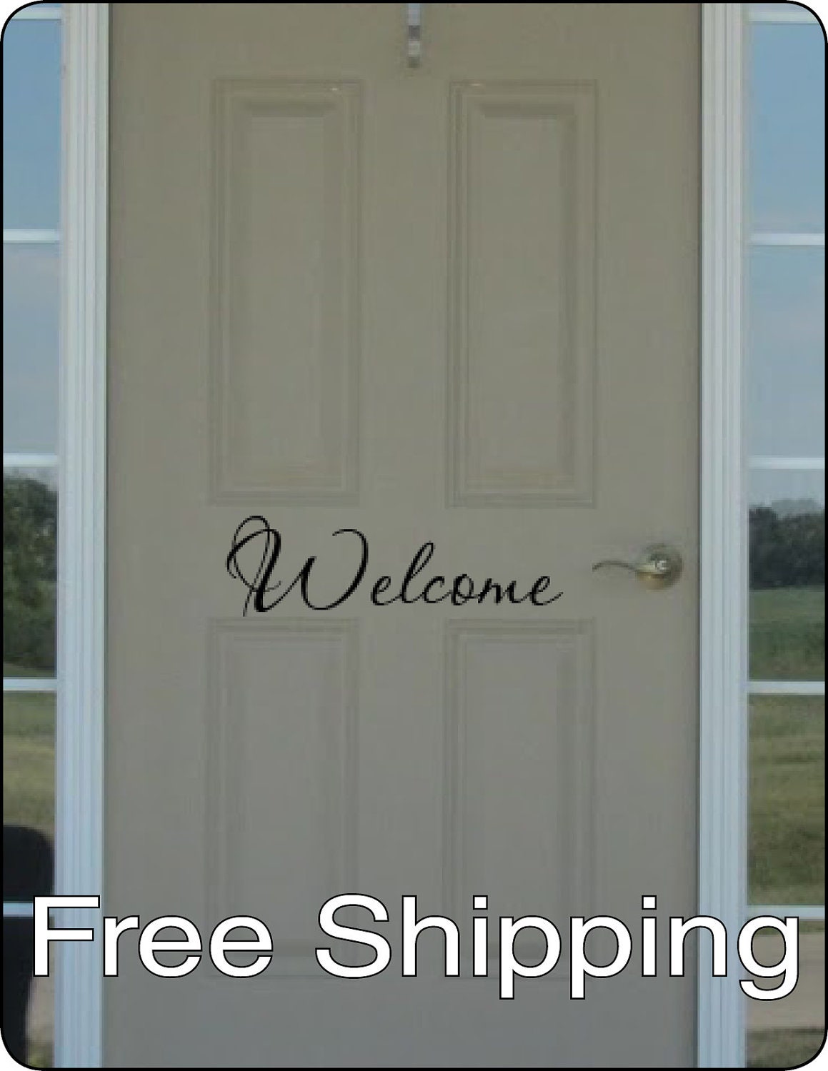 Welcome Vinyl Wall Decal Sticker Front Door Quote Art 20 X 5.5 | Etsy