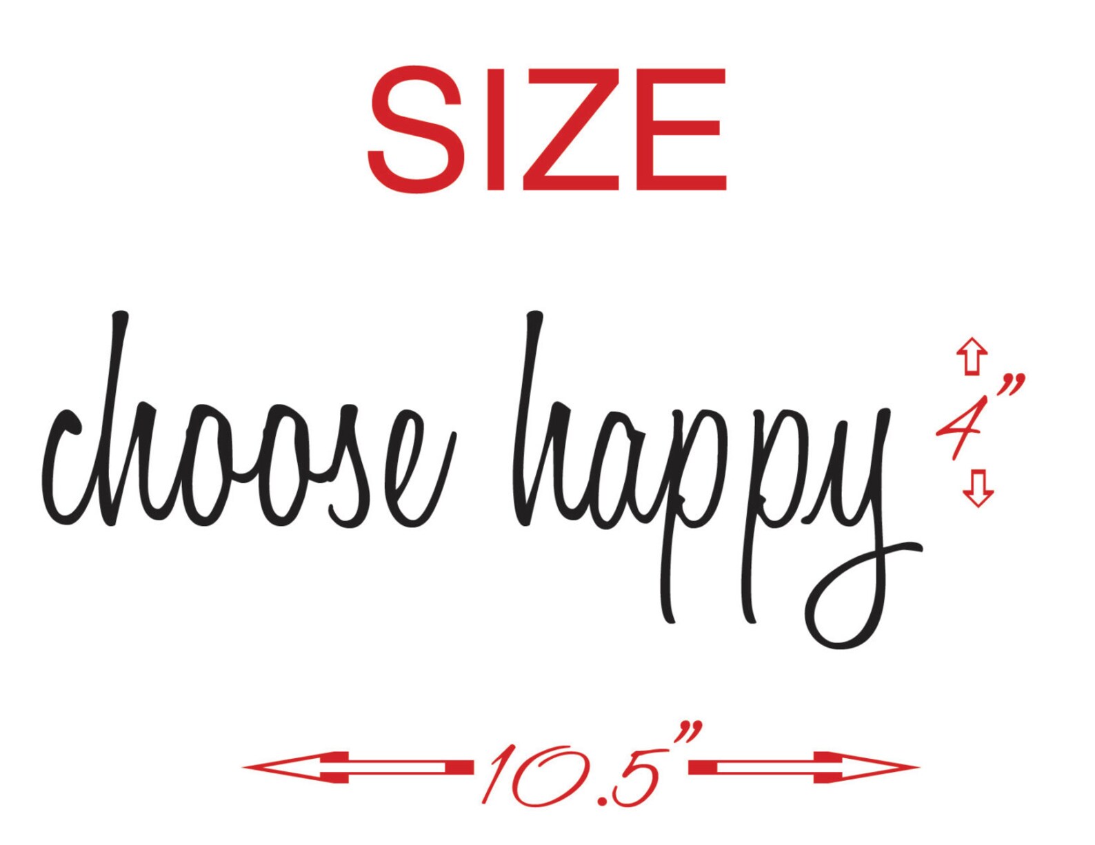 CHOOSE HAPPY Vinyl Wall Decal Sticker Bathroom Mirror - Etsy
