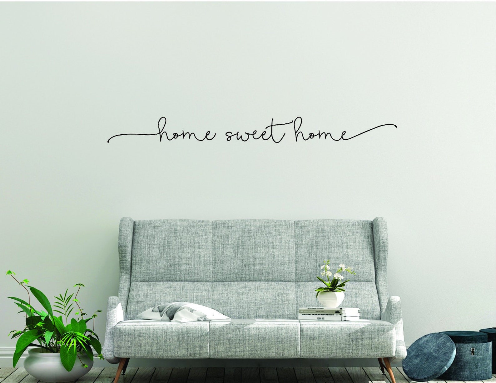 Home Sweet Home Vinyl Wall Decal Sticker Home Inspirational | Etsy