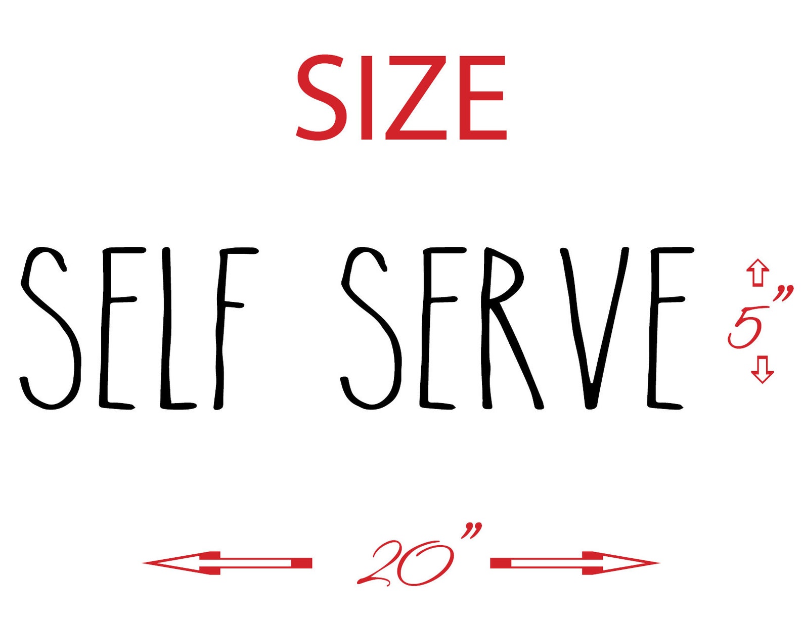 SELF SERVE Wall Vinyl Sticker Decal Kitchen Decor Cook Art Free ...