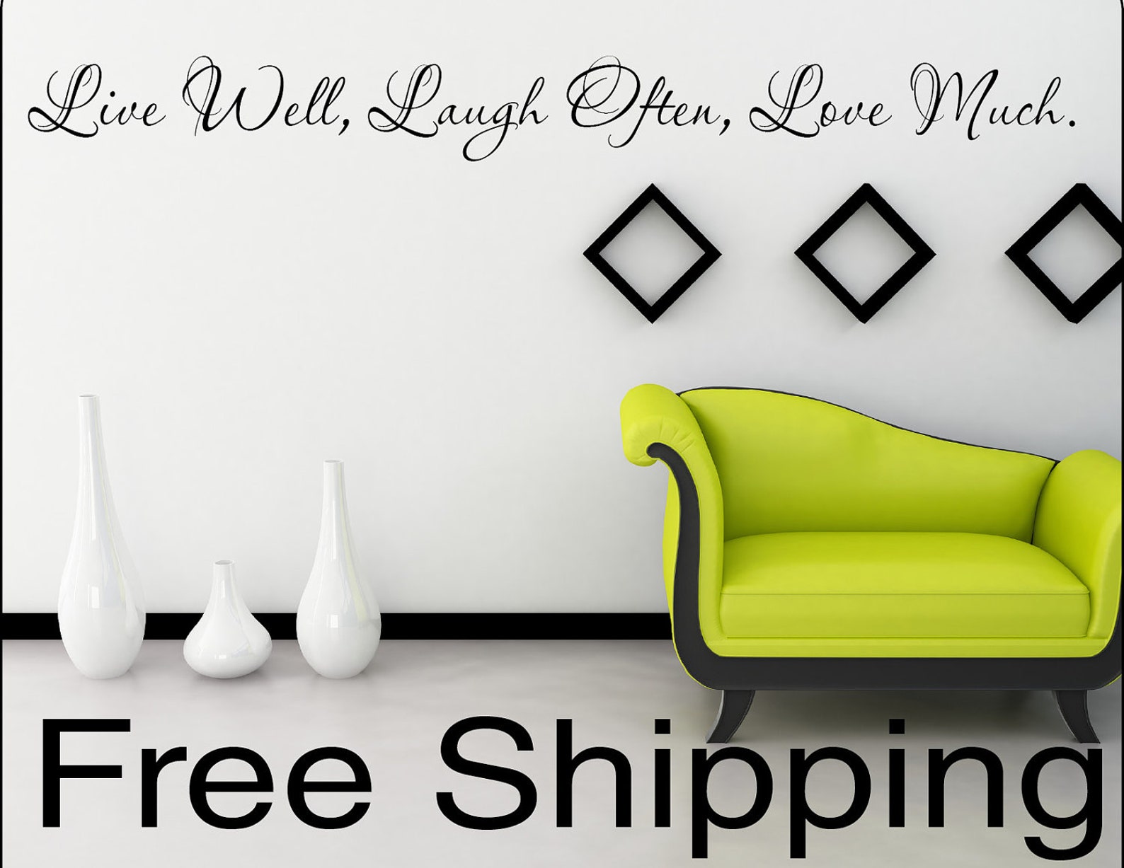Live Well Laugh Often Love Much. Vinyl Wall Decal Sticker - Etsy