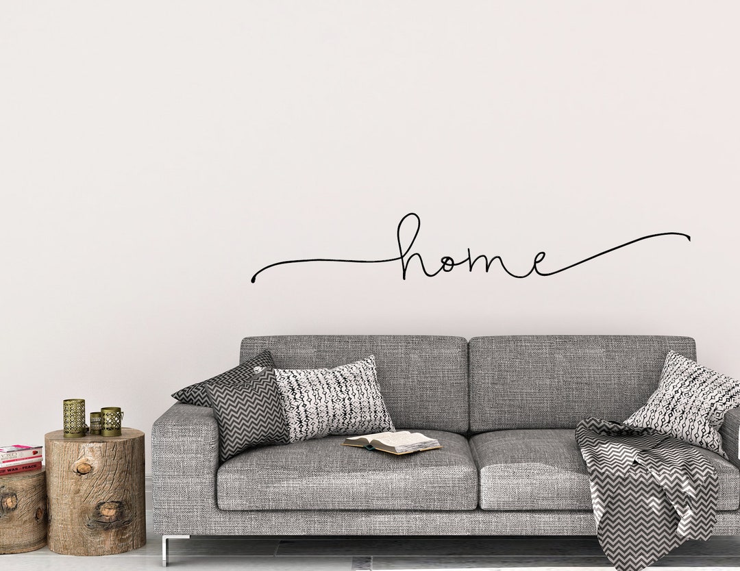 HOME Vinyl Wall Decal Sticker Home Inspirational Art Free Shipping - Etsy