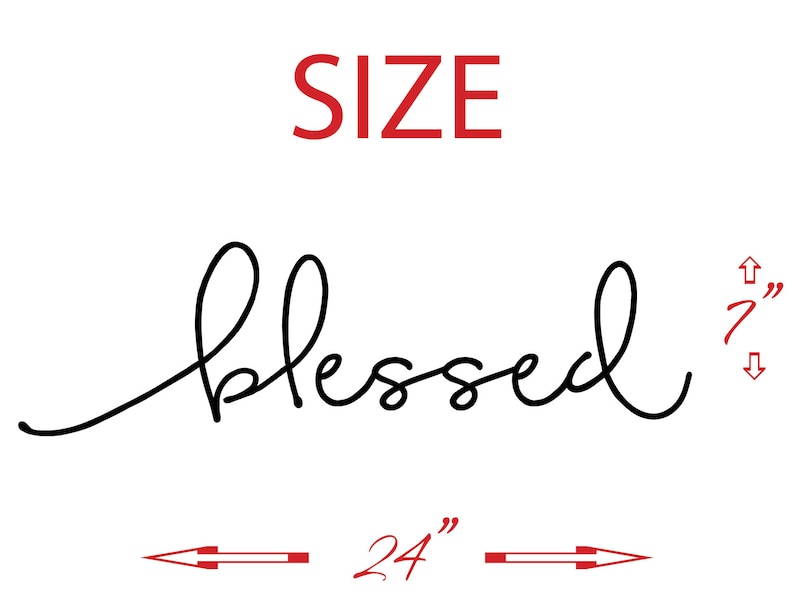 BLESSED Vinyl Wall Decal Sticker Home Inspirational Art Free Shipping ...