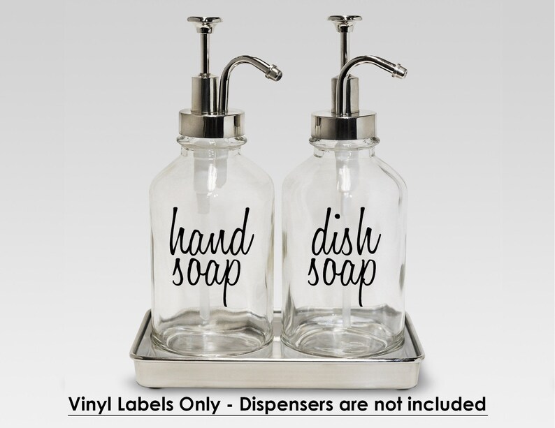 Hand Soap Dish Soap Labels -vinyl Decal Sticker Cute Kitchen-hny - Etsy