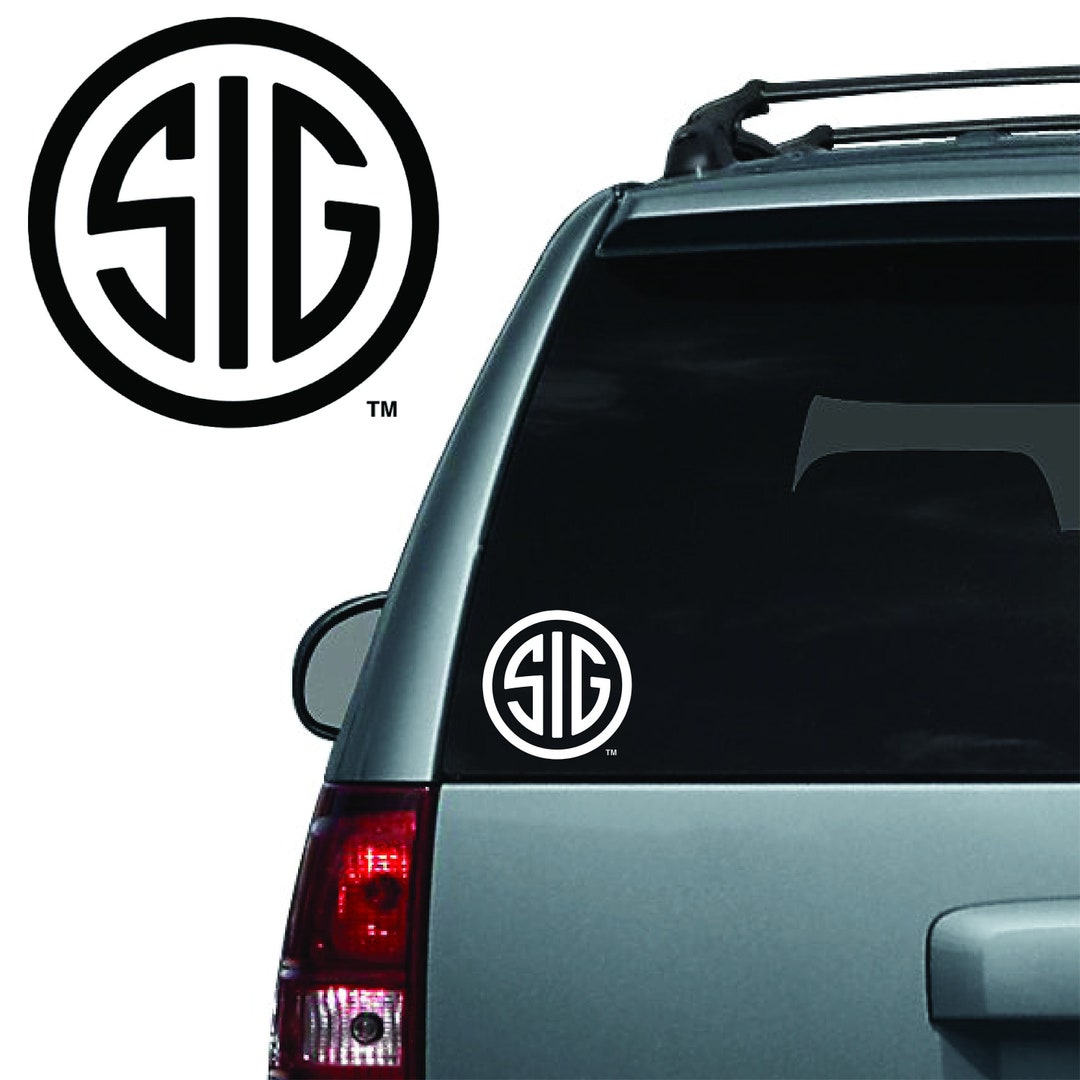 Sig Sauer Mono Logo Vinyl Decal Sticker Multiple Colors Free Shipping ...