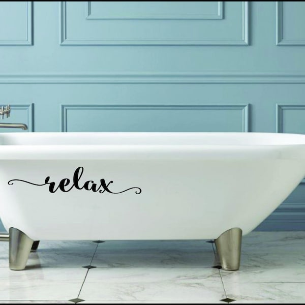 Relax Wall Decal - Etsy