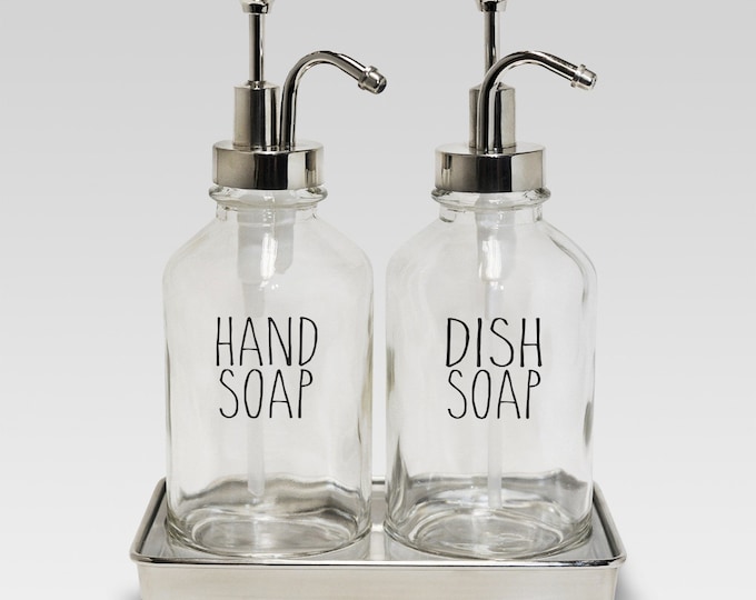 Hand Soap Dish Soap Labels - Vinyl Decal Sticker Cute Kitchen - Etsy