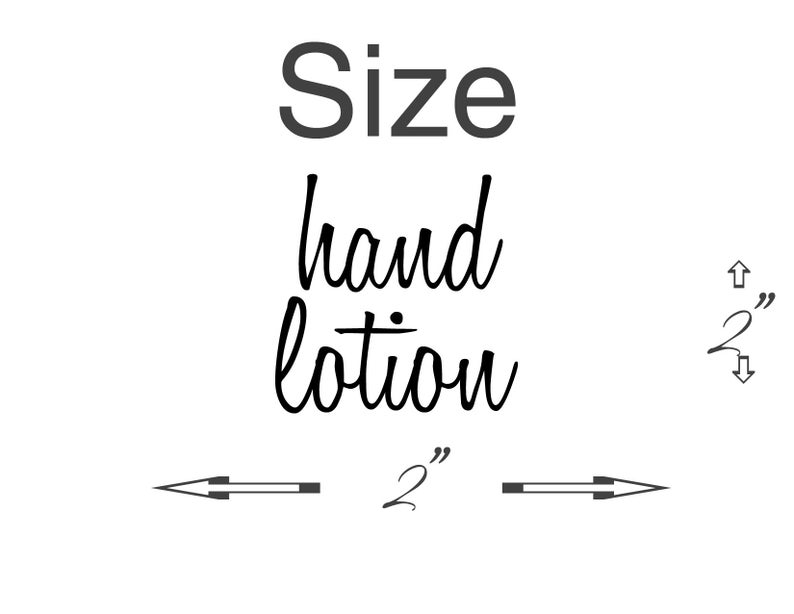 Hand Soap Hand Lotion Labels - Vinyl Decal Sticker Cute Kitchen or ...
