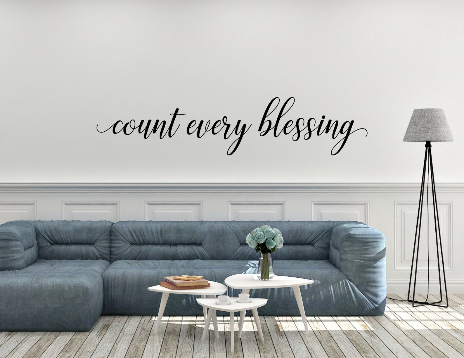 Count Every Blessing Vinyl Wall Sticker Decal Home Farmhouse | Etsy