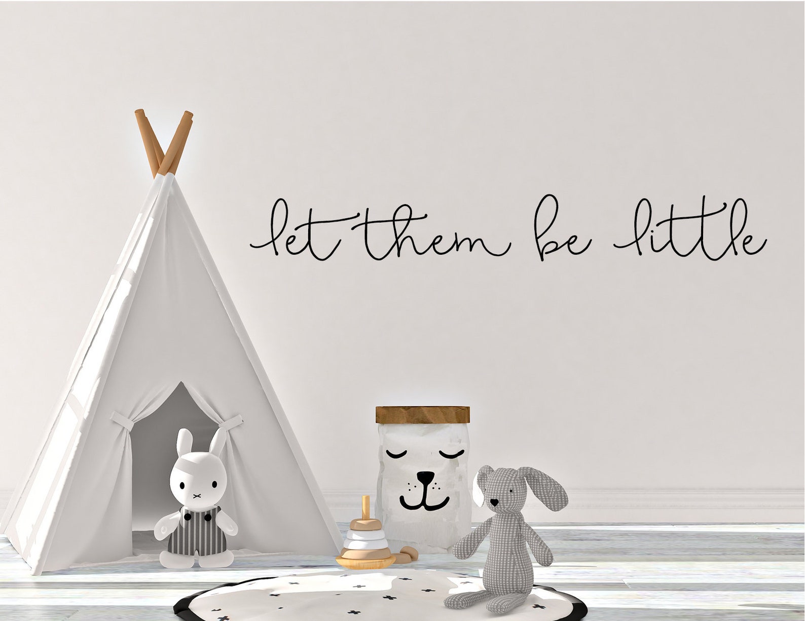 Let Them Be Little- Vinyl Wall Sticker Decal Baby Nursery Kids Playroom ...