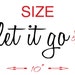 LET IT GO Vinyl Wall Decal Sticker Bathroom Mirror Children ...