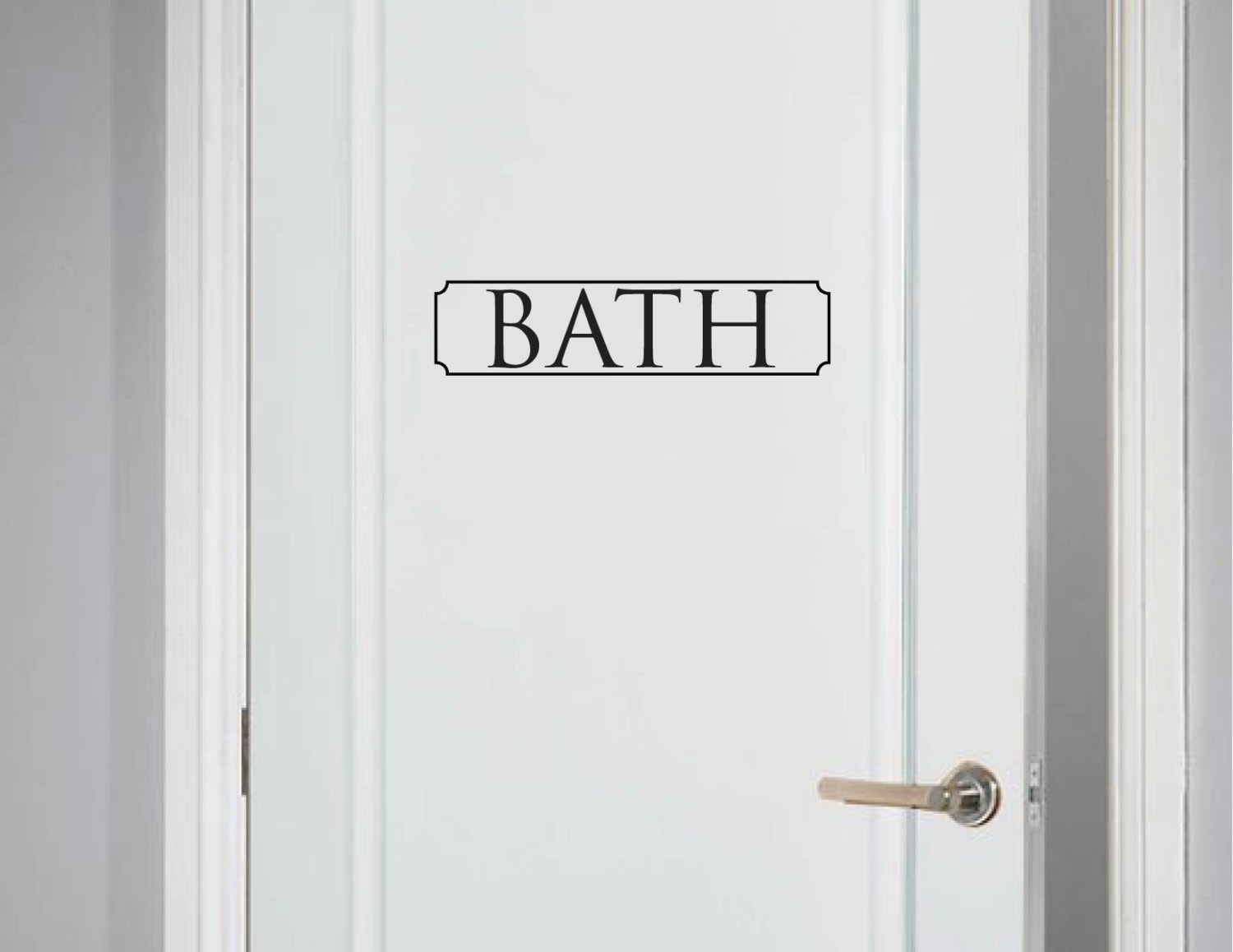 BATH Wall Vinyl Sticker Decal Bathroom Ticket Design Decor Free ...