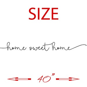Home Sweet Home Vinyl Wall Decal Sticker Home Inspirational Art Free ...