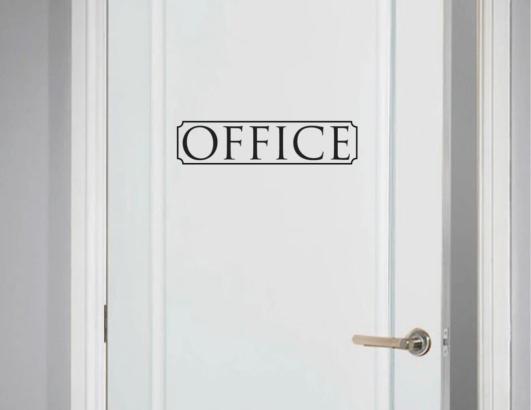 OFFICE Wall Vinyl Sticker Decal Bathroom Ticket Design Decor Free ...