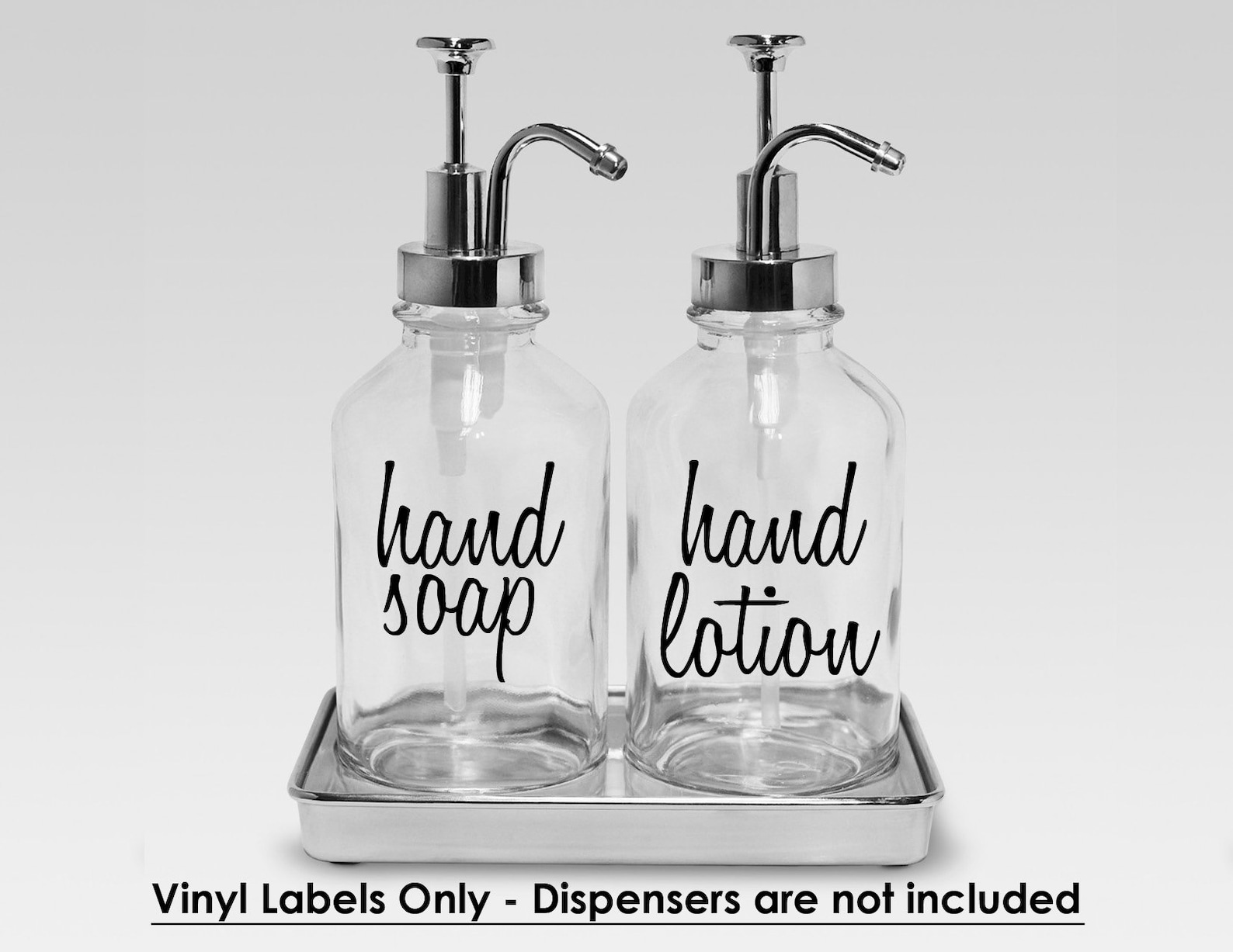 Hand Soap Hand Lotion Labels - Vinyl Decal Sticker Cute Kitchen or ...