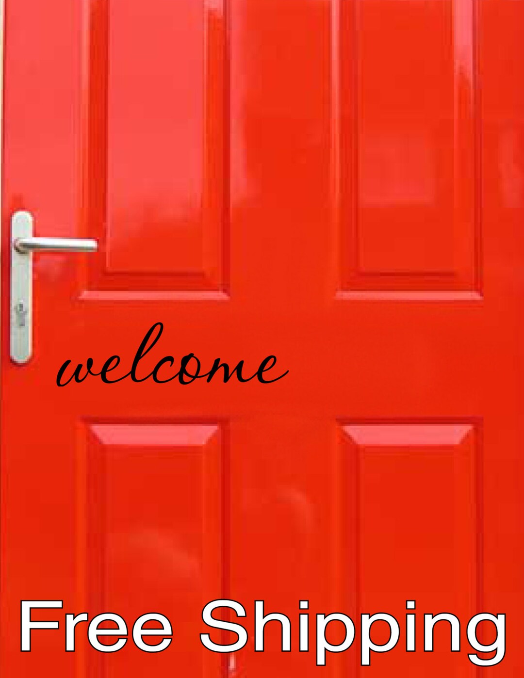 Welcome- Vinyl Wall Decal Sticker, Front Door Quote Art 2.5 X 9 - Etsy