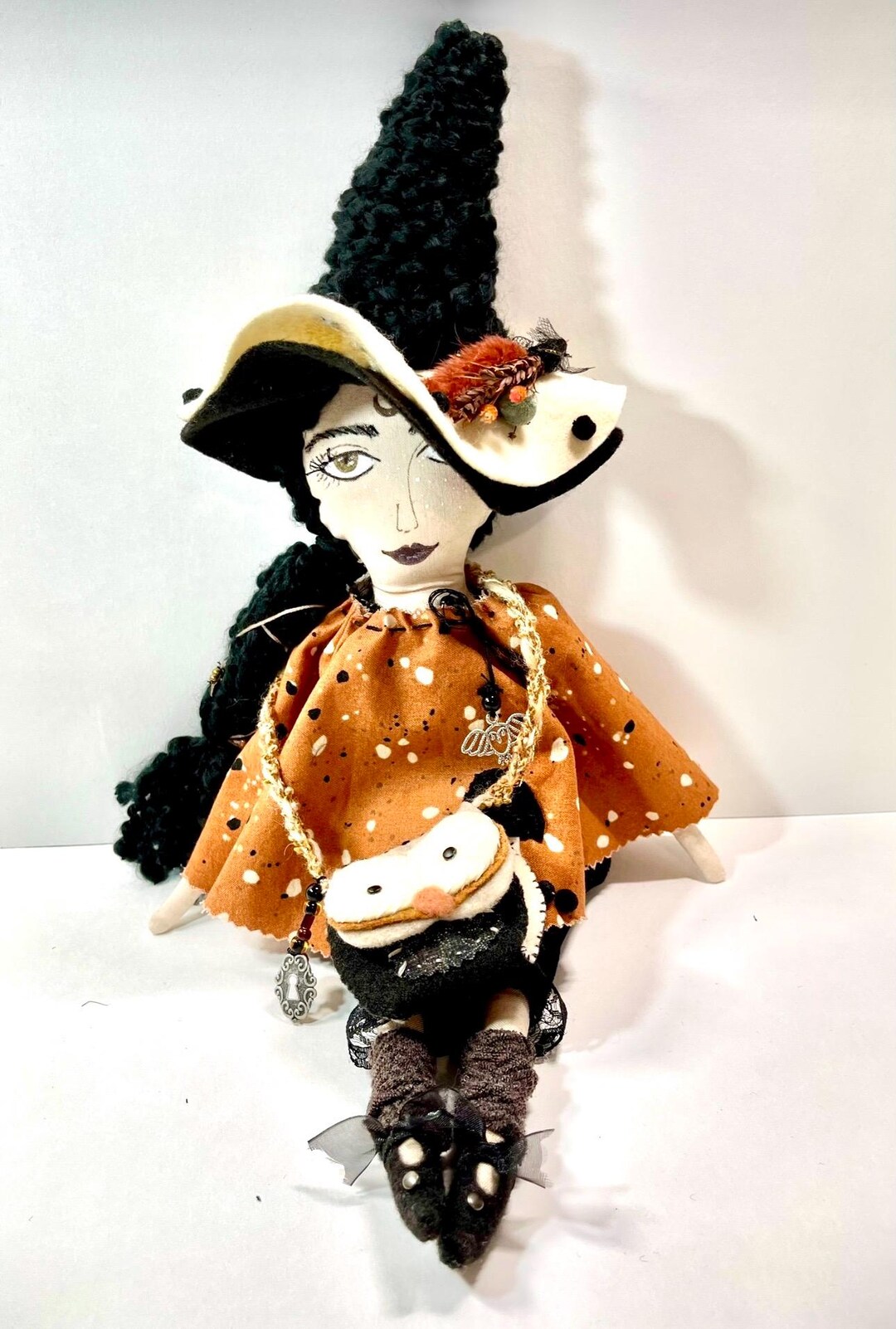 Piper Moon, Handmade Witch Doll, Witch Doll, Halloween Doll, One of a ...