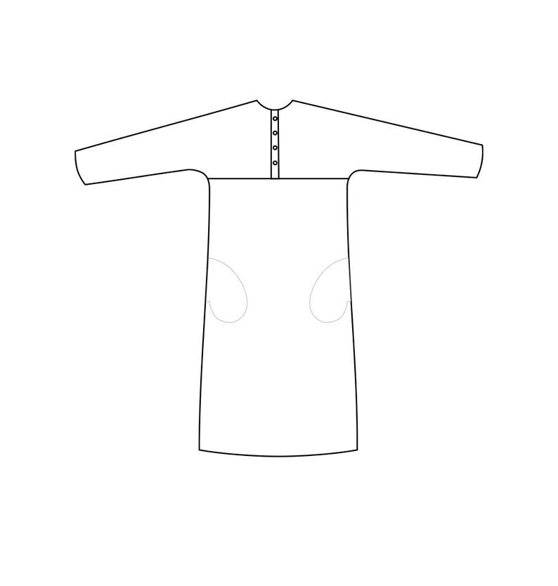 Minimalist Modest Dress/abaya PDF Sewing Pattern for Muslims - Etsy
