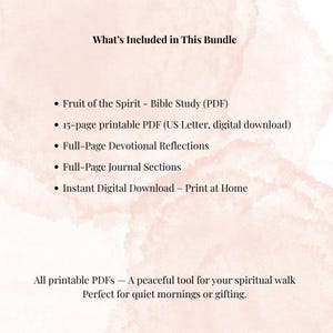 Fruit of the Spirit Bible Study – 15 Page Printable PDF With Journaling ...