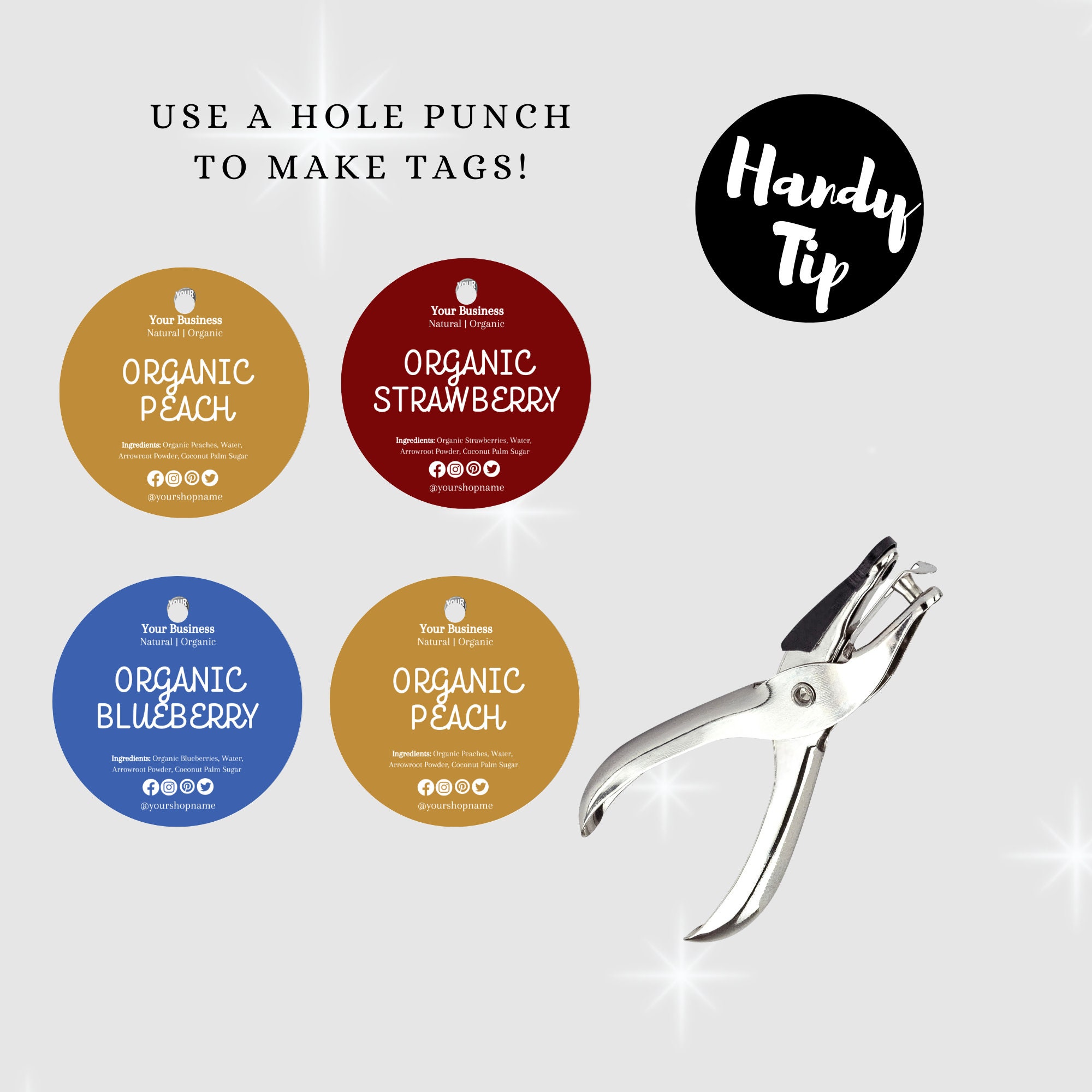 Editable Canning Labels, Round Jar Label Template (digital Download) - Etsy