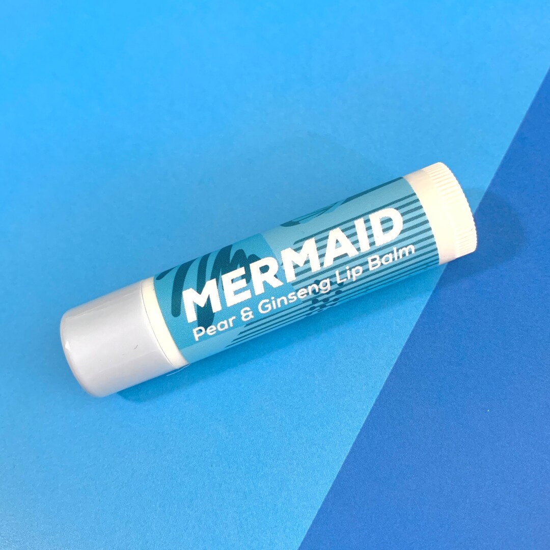 Mermaid Pear & Ginseng Lip Balm - All Natural Handmade Geek Balm - Etsy