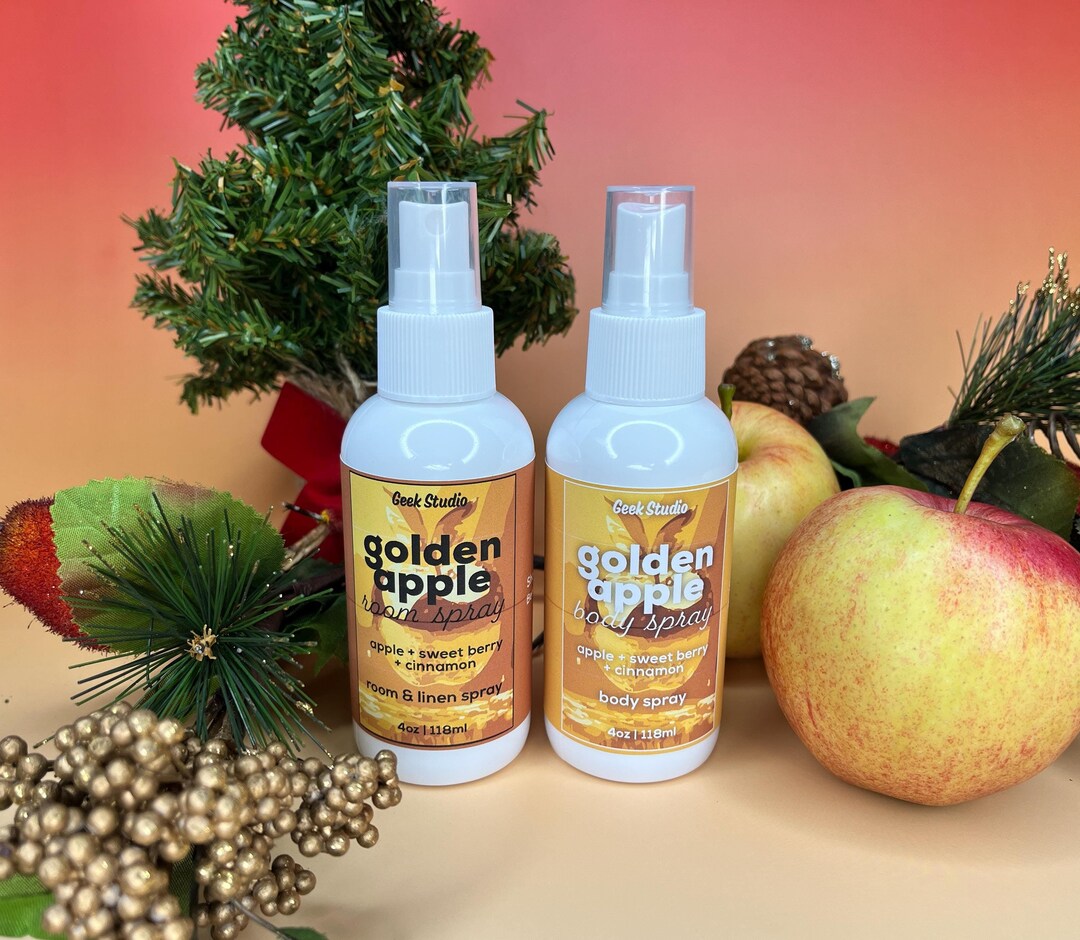 Golden Apple Body & Room Spray - Apple + Sweet Berry + Cinnamon - Etsy