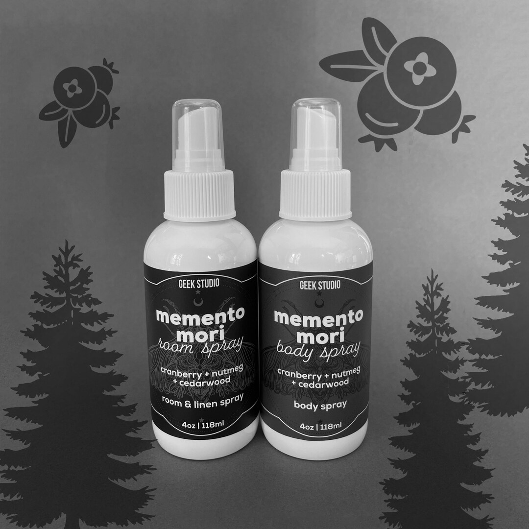 Memento Mori Body & Room Spray - Cranberry + Nutmeg + Cedar Wood - Etsy