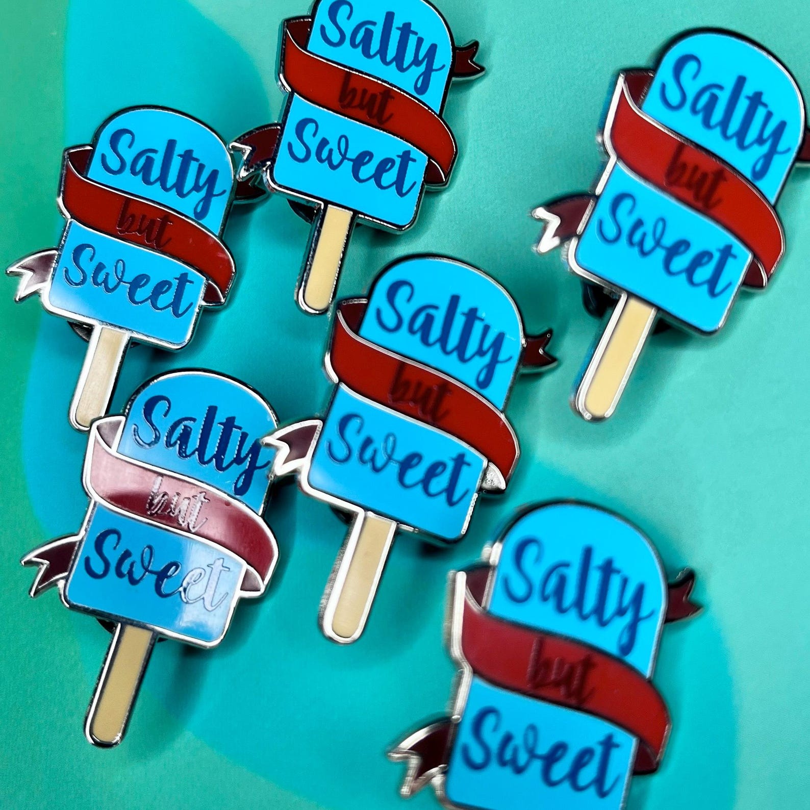 Sea Salt Ice Cream Enamel Pin - Etsy