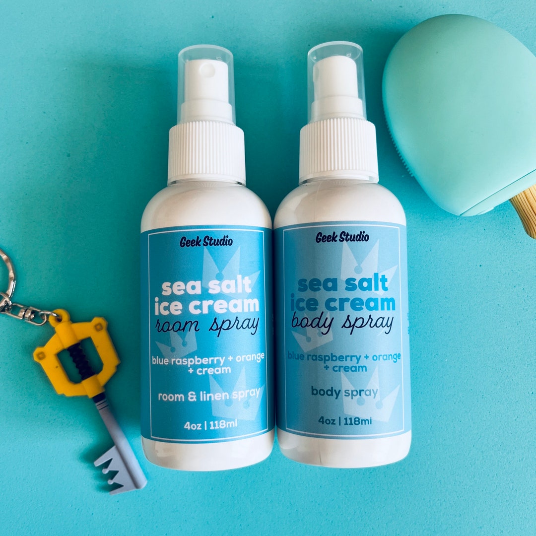 Sea Salt Ice Cream Body & Room Spray - Blue Raspberry + Orange + Cream ...