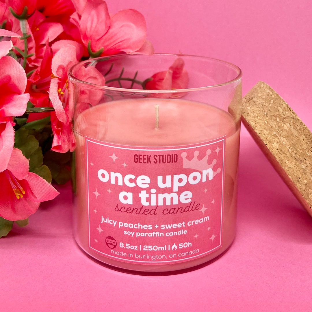 Once Upon A Time Candle - Juicy Peaches + Sweet Cream - Etsy