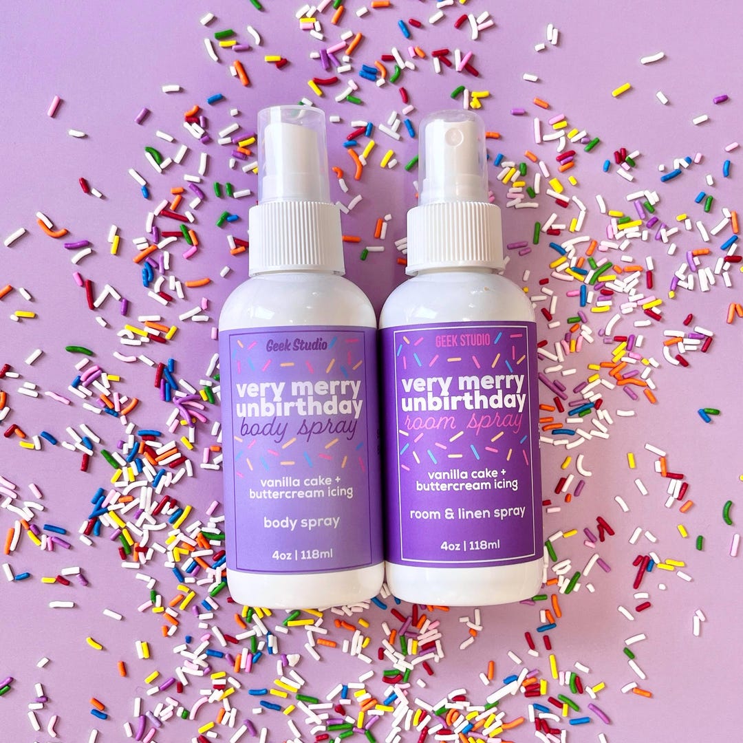 Very Merry Unbirthday Body & Room Spray - Vanilla Cake + Buttercream ...