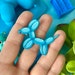 Blue Balloon Dog Enamel Pin - Etsy