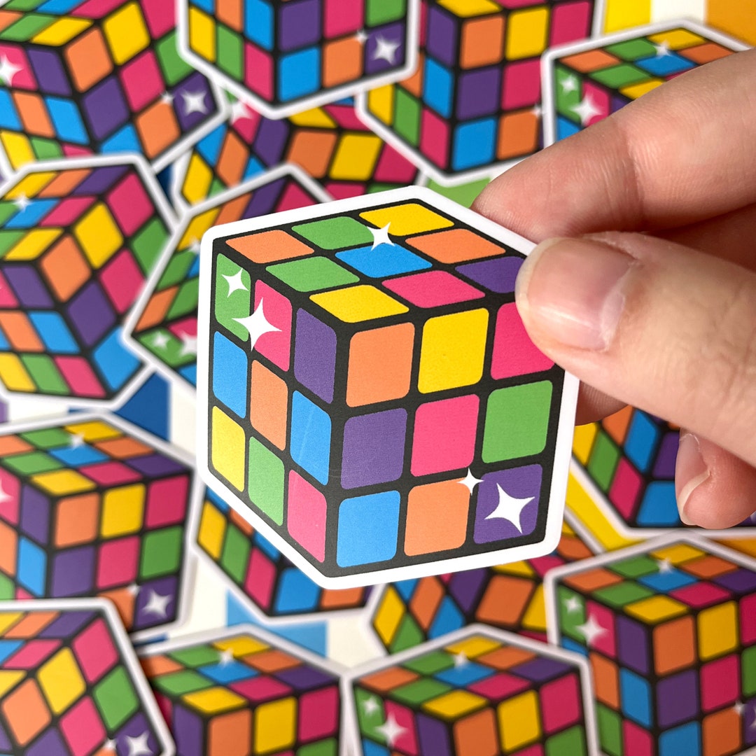 Rainbow Puzzle Cube Vinyl LGBTQIA Pride Sticker - Etsy