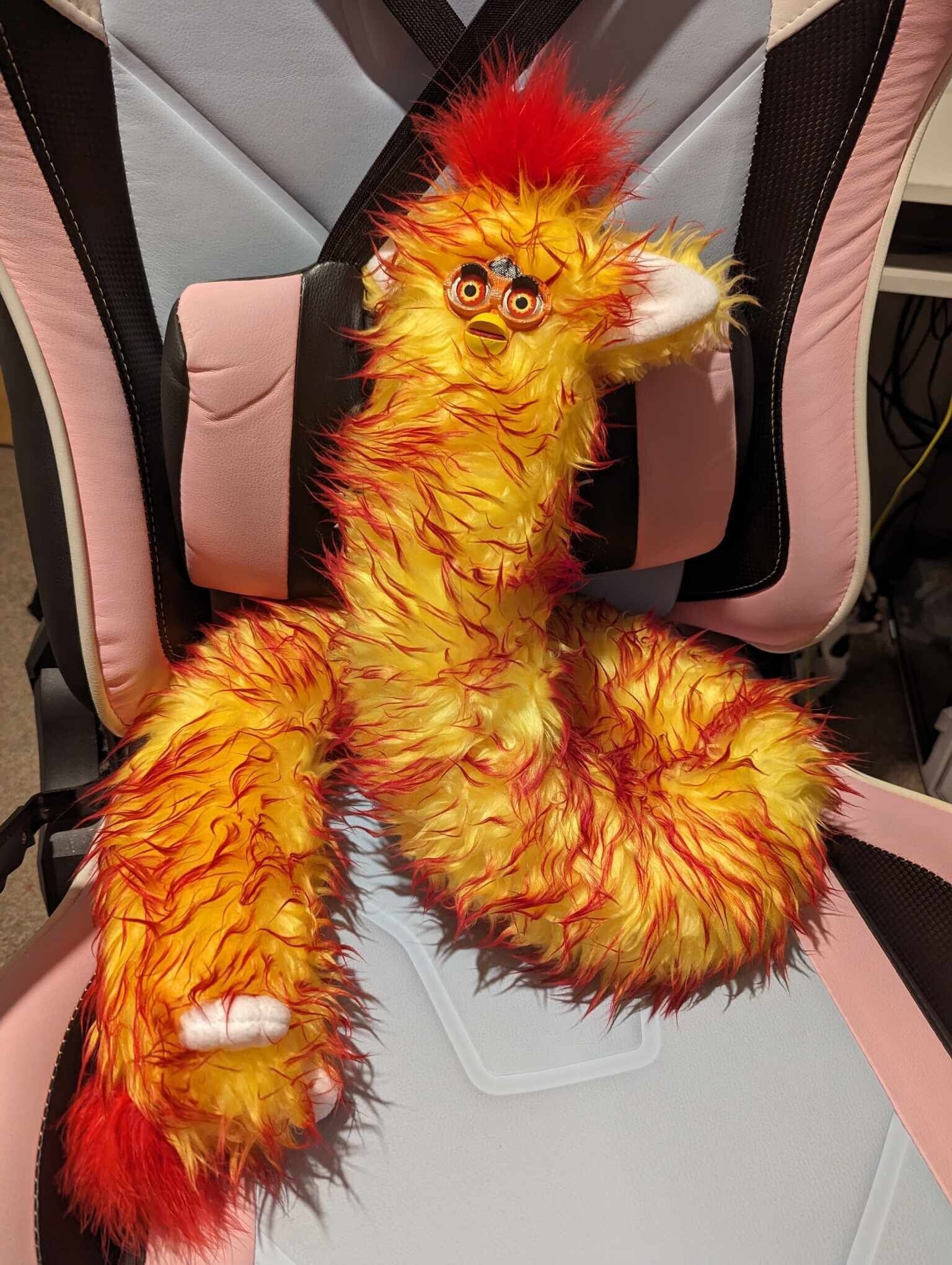 Fiery Custom Long Furby - Etsy