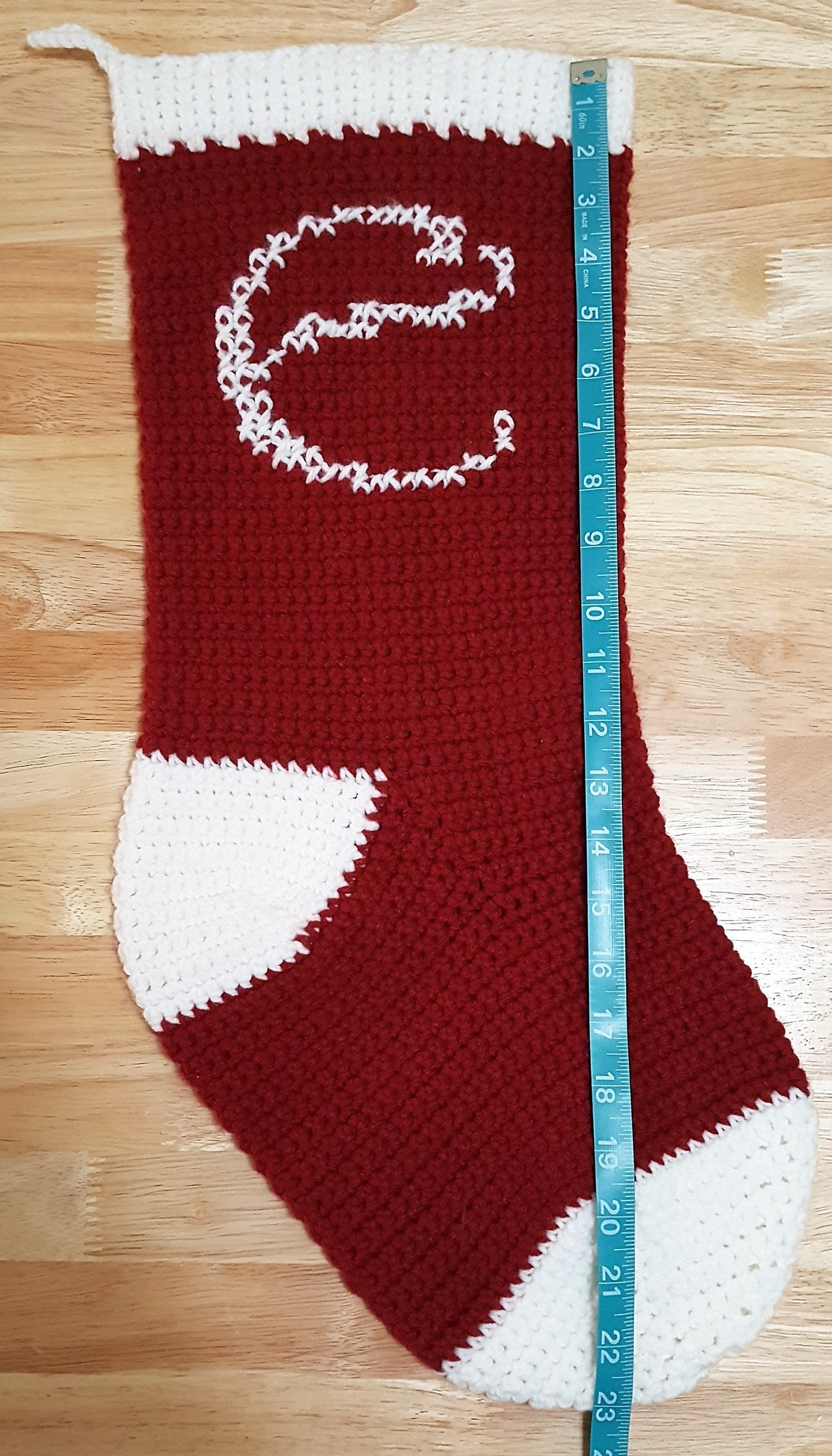 Large Christmas Stocking Crochet Pattern PDF Download - Etsy