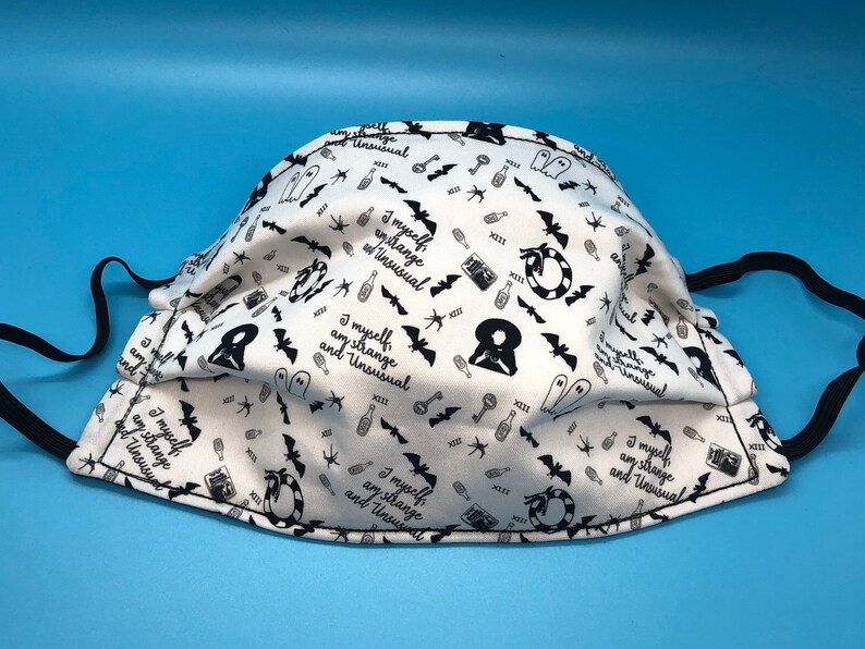 Strange and Unusual Lydia Face Mask Reversible Random Fabric - Etsy