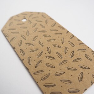 Set of 3 feather Swing Tags - Etsy