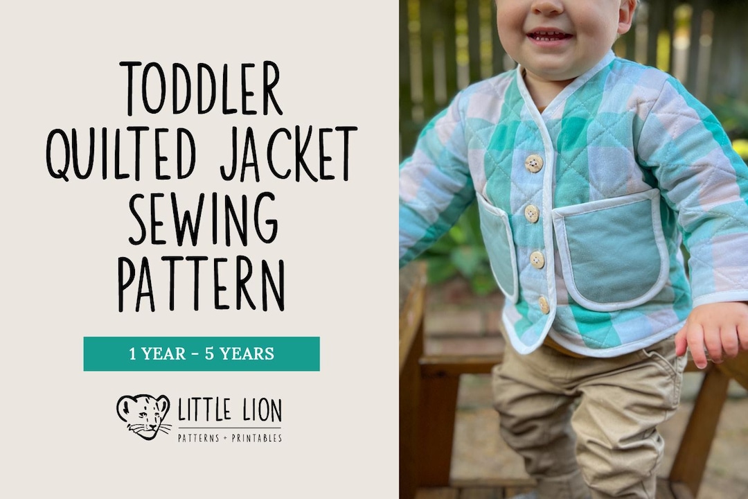 Toddler Quilted Jacket Sewing Pattern - Etsy