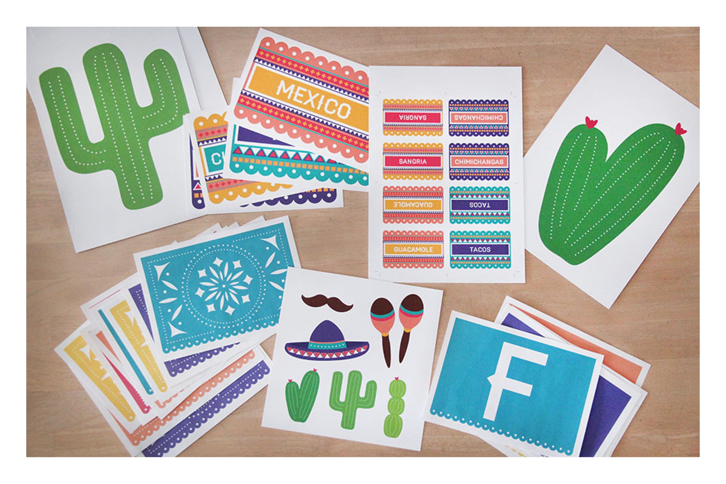 Printable Mexican Party Decor & Props Kit - Etsy Canada