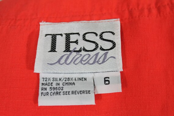 Orange Dress / Tess Dress / 80s Dress / Large Dress /… - Gem