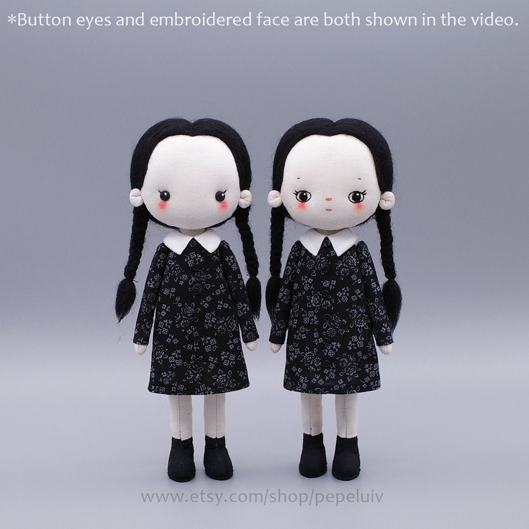 Pattern and Tutorial of Wednesday Doll - Etsy Italia