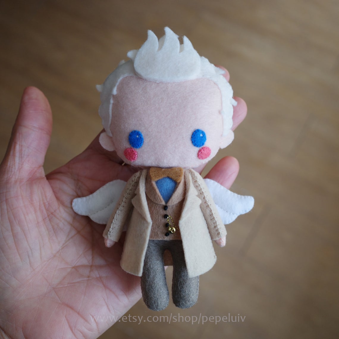 Pattern of Aziraphale & Crowley Felt Dolls - Etsy
