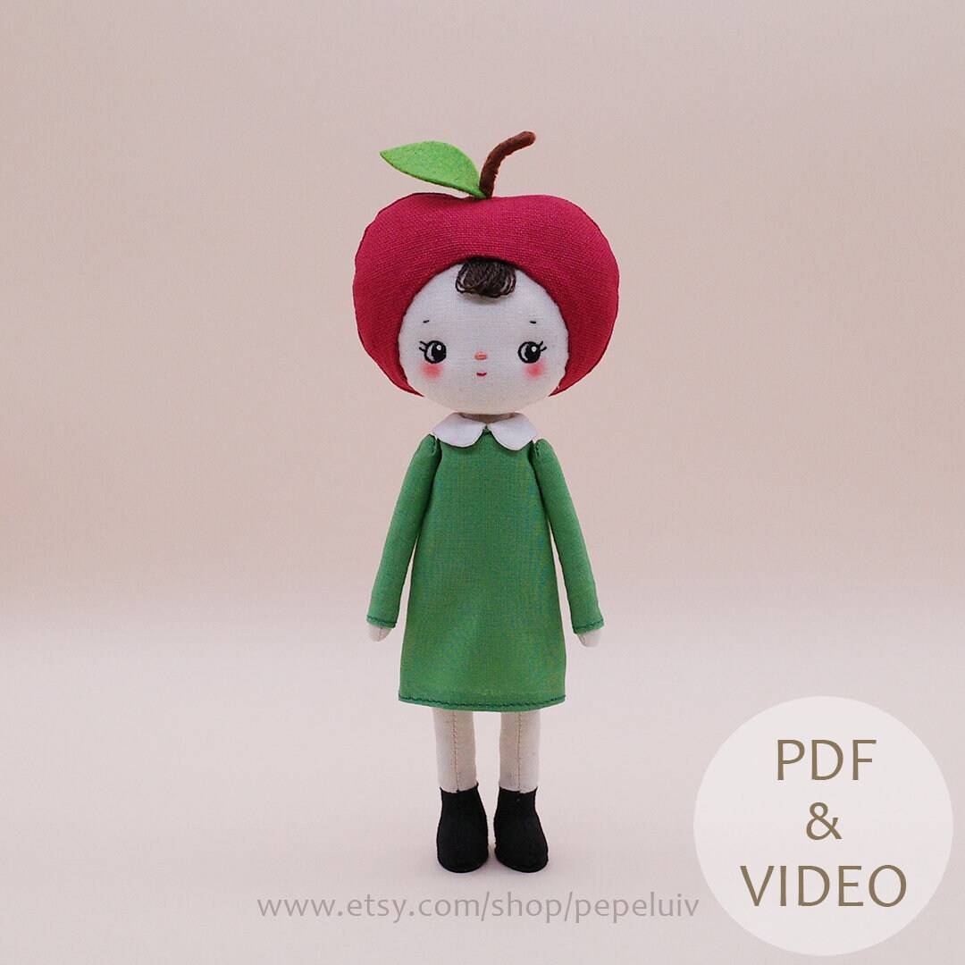 Pattern and Tutorial of Apple Girl Doll - Etsy